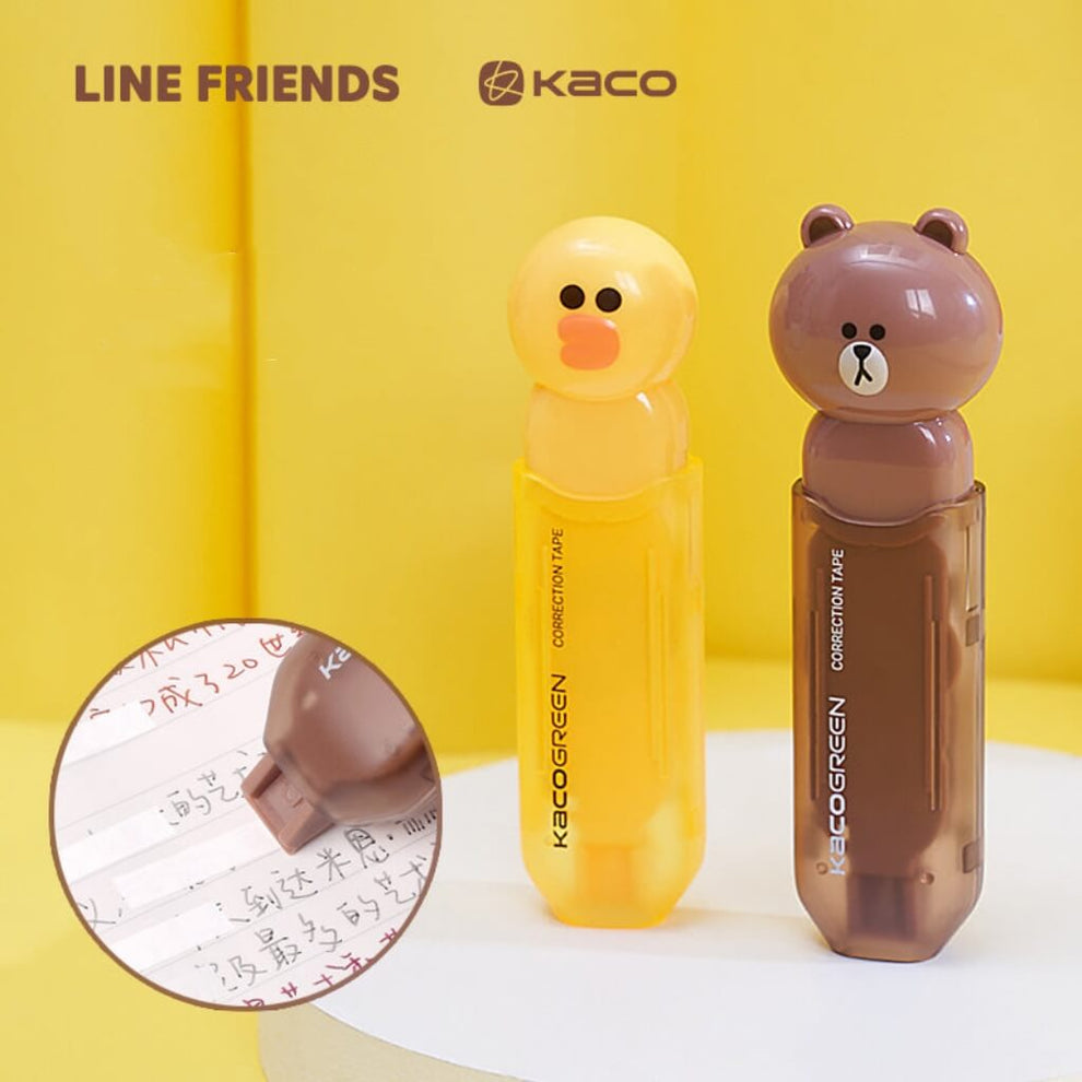LINE FRIENDS Brown & Sally Retractable Refillable White Out ...
