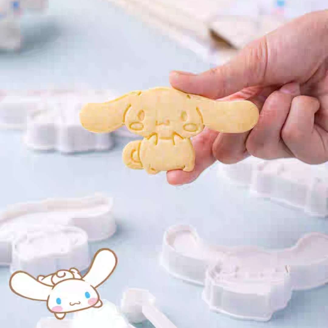 Sanrio Cinnamoroll Cookie Cutters Embossing Mold Set with Plunger Stam ...