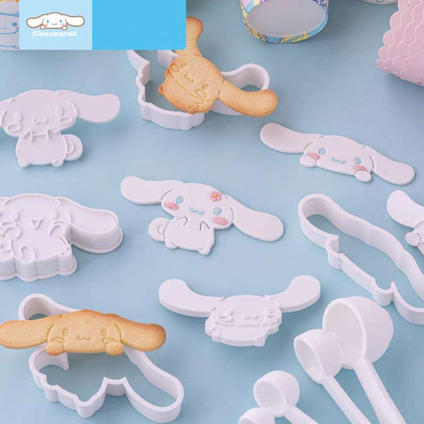 Sanrio Cinnamoroll Cookie Cutters Embossing Mold Set with Plunger Stam ...