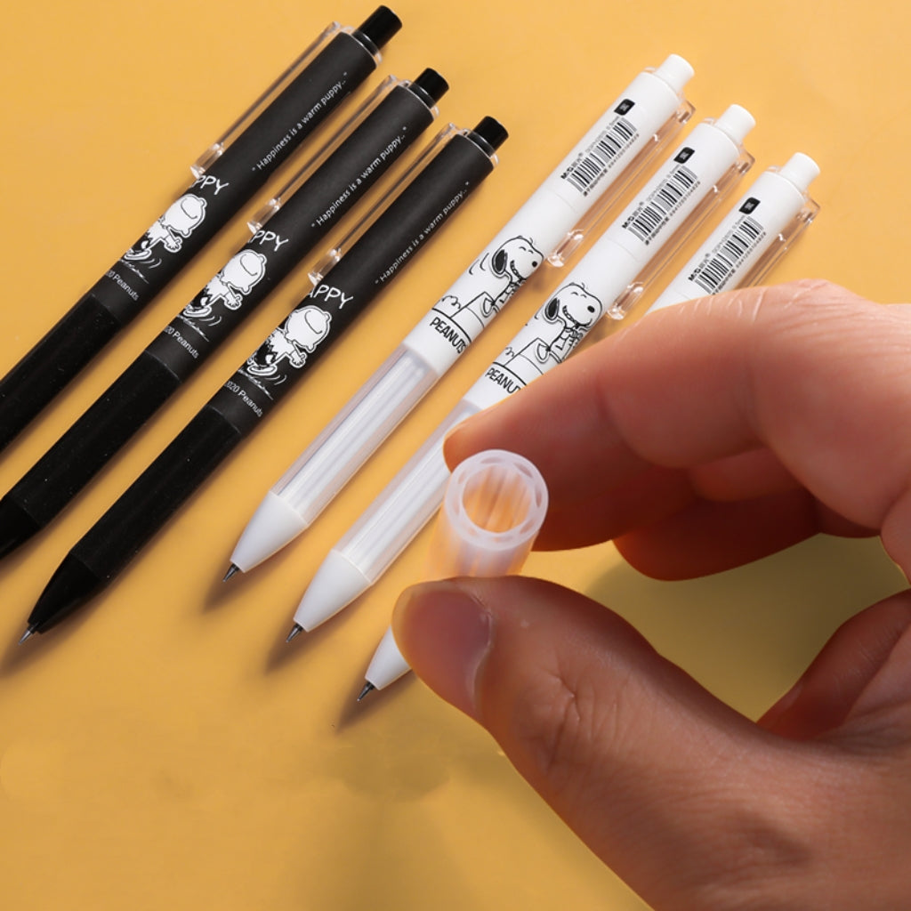 Peanuts Snoopy Charlie Brown Retractable Pens - Happy Black & White ...